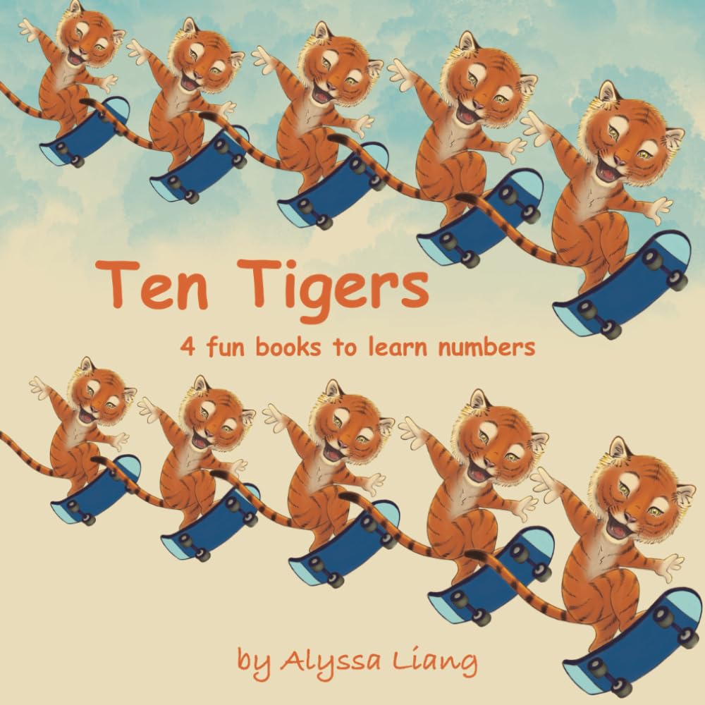 Amazon.com: Ten Tigers: 4 fun books to learn numbers (Tiger Math ...