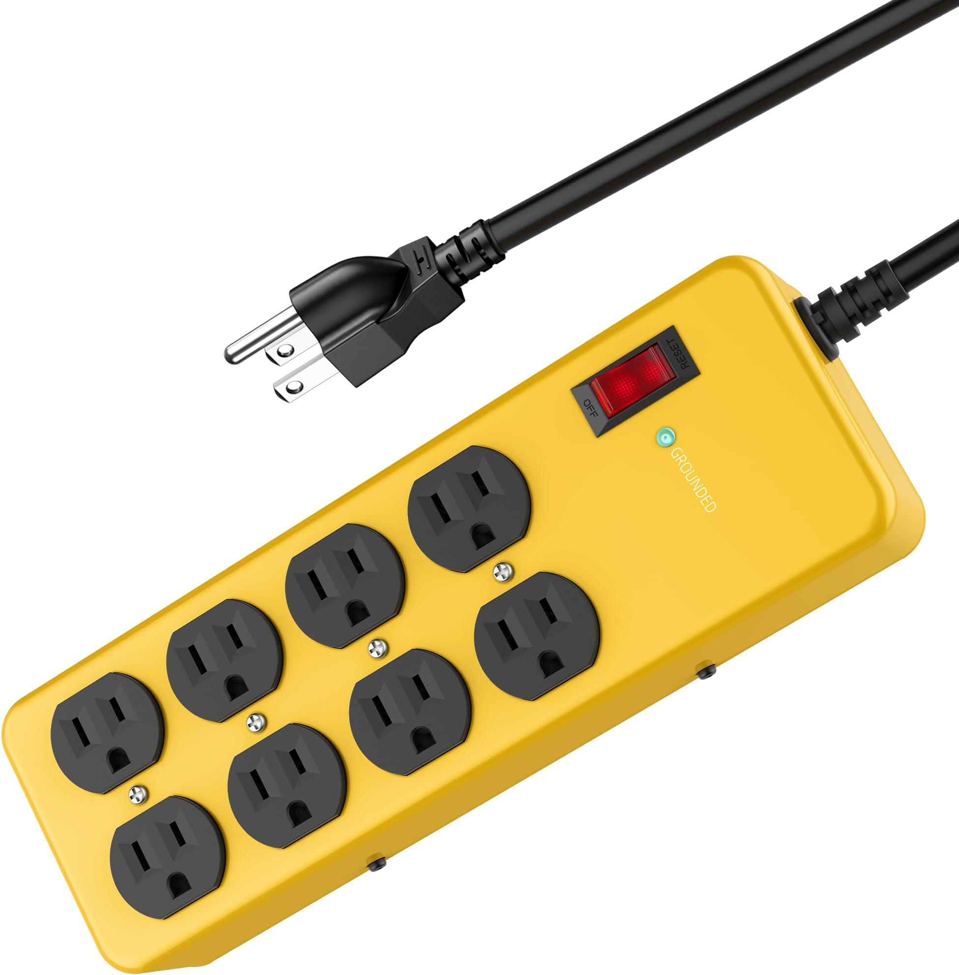 Amazon.com: Heavy Duty Power Strip with USB, Workshop 8 Outlet Surge ...
