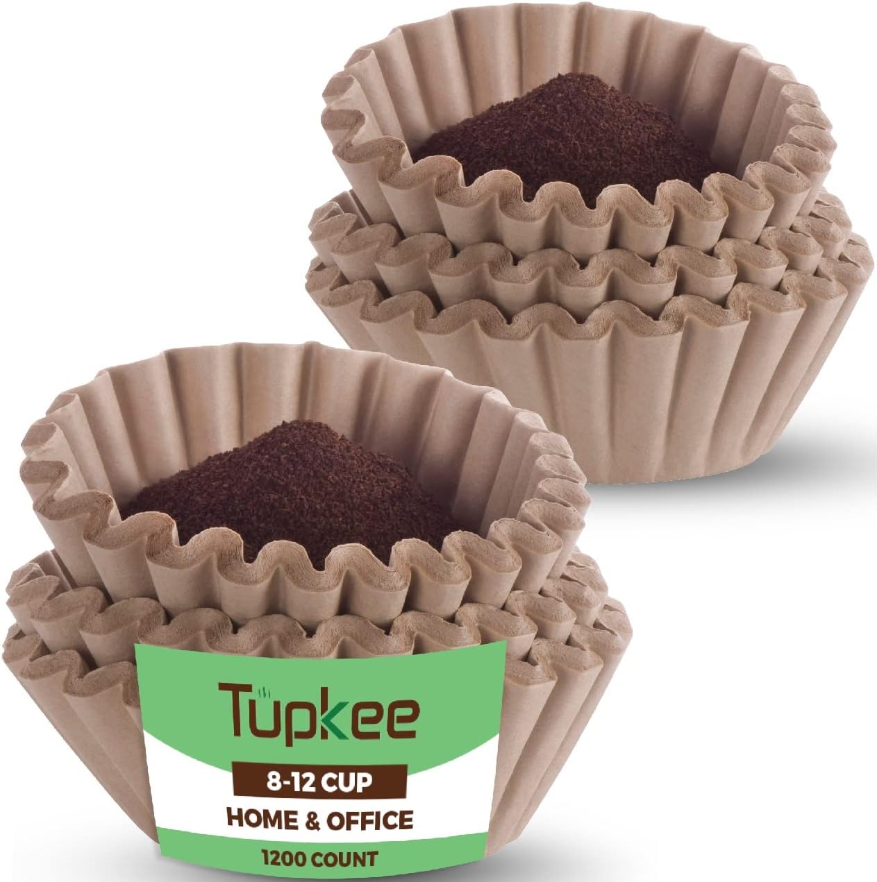 Amazon.com: Tupkee Coffee Filters 8-12 Cups - 1200 Count, Basket Style ...