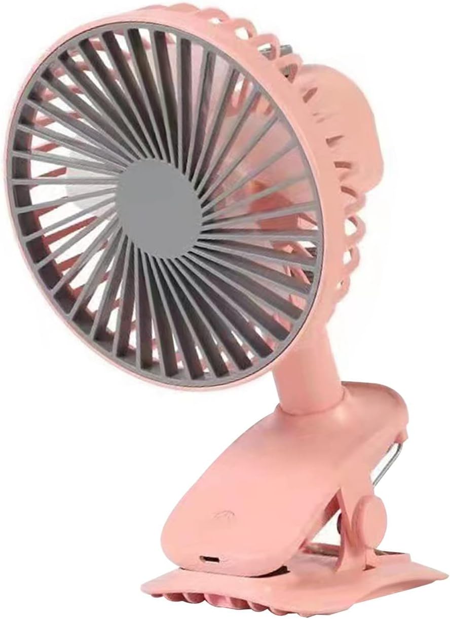Amazon.com: VIVIANYO HD Clip On Desk Fan 3 Speed Rechargeable Battery ...