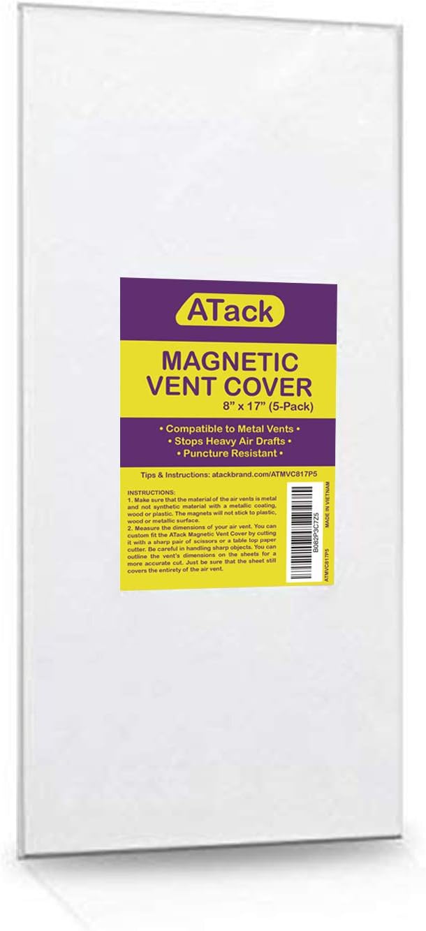 ATack Magnetic Vent Cover, Industrial Grade Magnets for Sidewall and ...