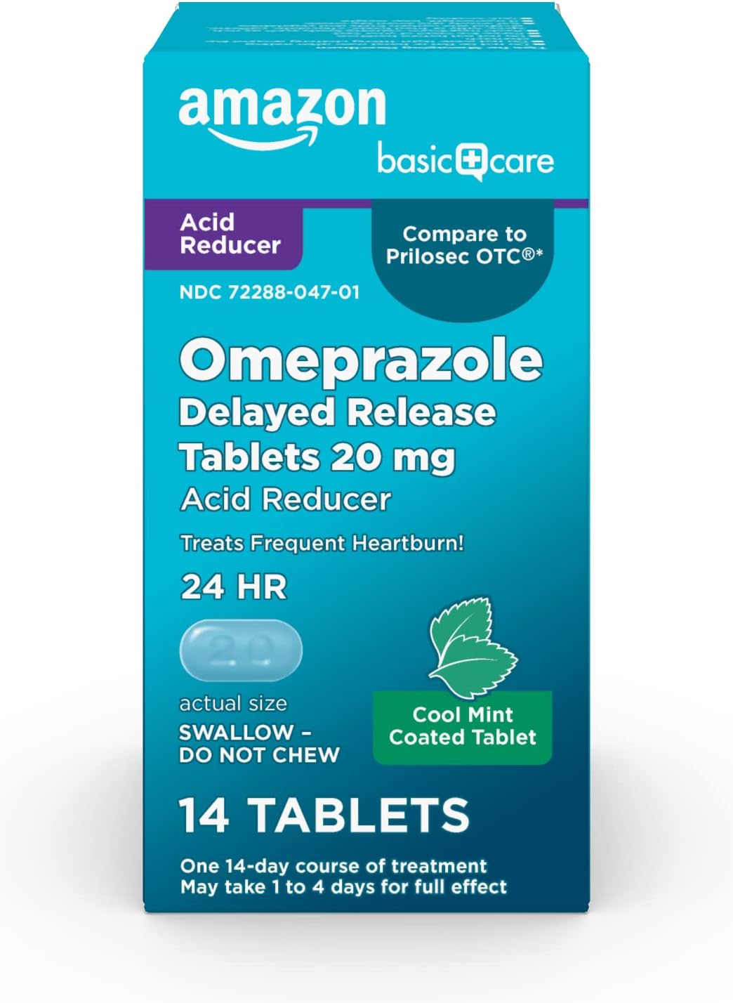 Amazon.com: Amazon Basic Care Omeprazole Delayed Release Tablets 20 mg ...