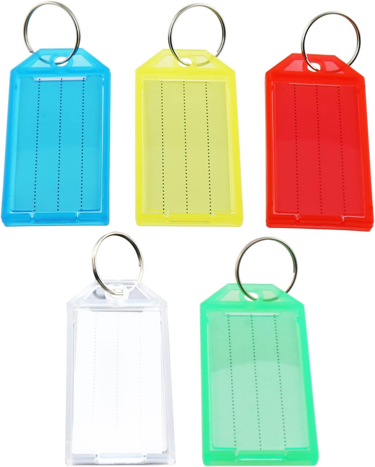 Amazon.com : Heyous 30PCS Mixed Colors Coast Key Tag Key Chains Plastic ...