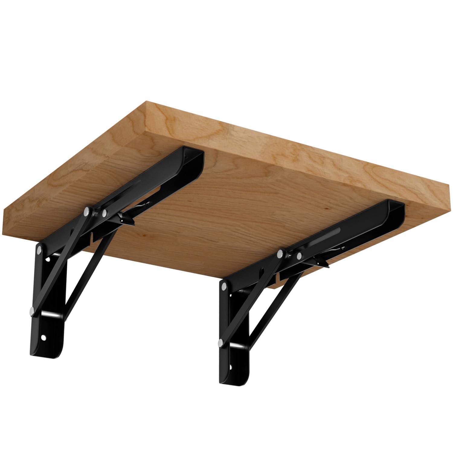 Snapklik.com : LEOPO 20 Inch Folding Shelf Brackets