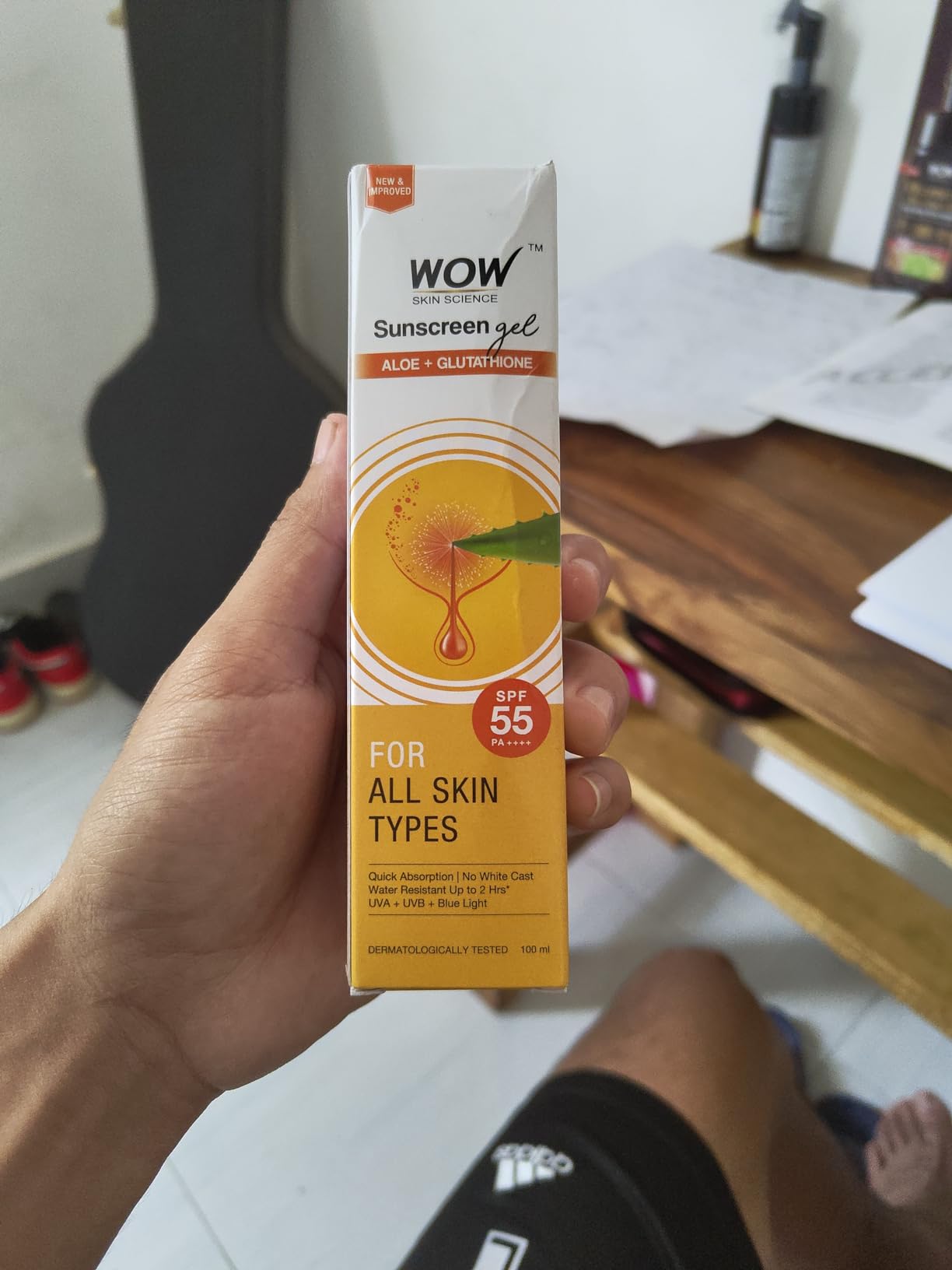 WOW Skin Science Sunscreen Gel For All Skin Types | SPF 55 PA ...