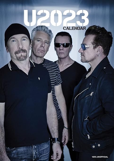 Hollywood Idols U2 2023 A3 Rebel Music Wirobound Wall Calendar The ...