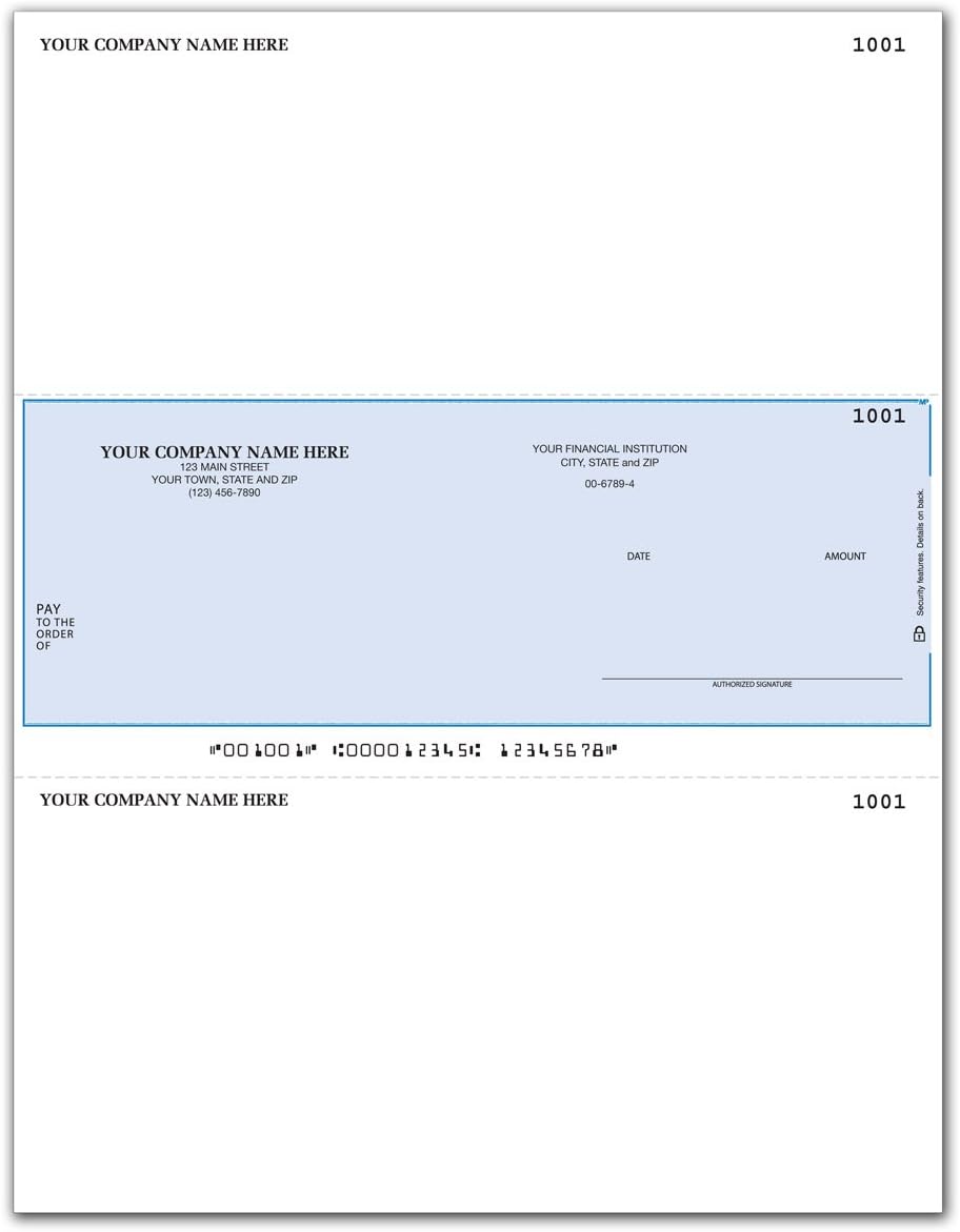 Amazon.com : CheckSimple Laser Business Checks, Middle Format for MAS ...