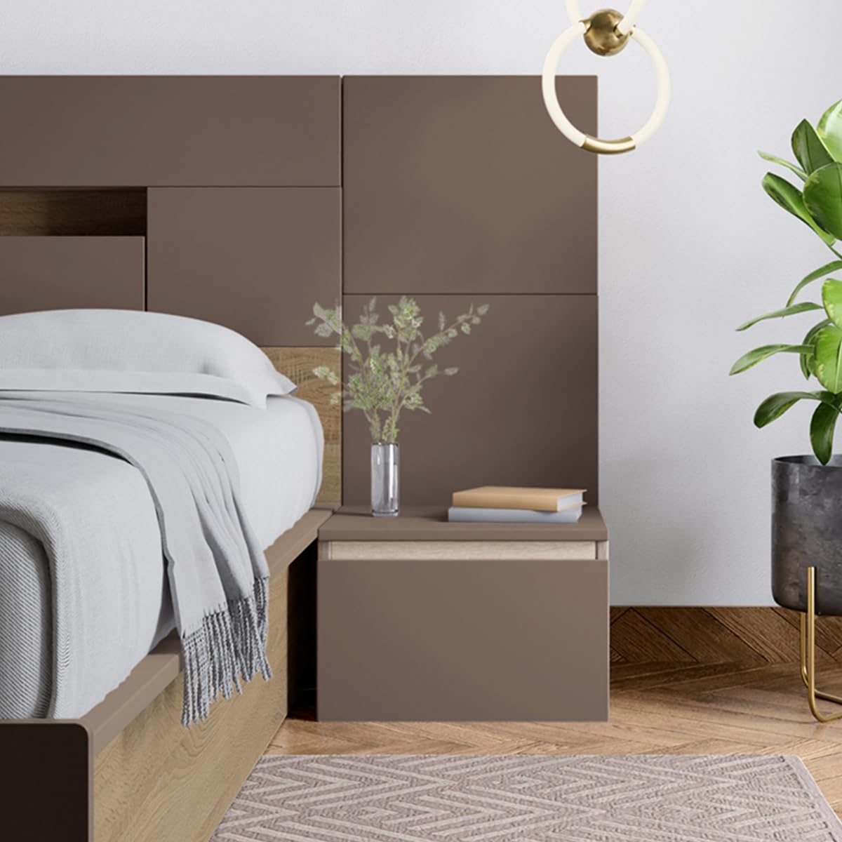 GODREJ INTERIO Ray Prelaminated Particle Board Bedside Table (1-Year ...