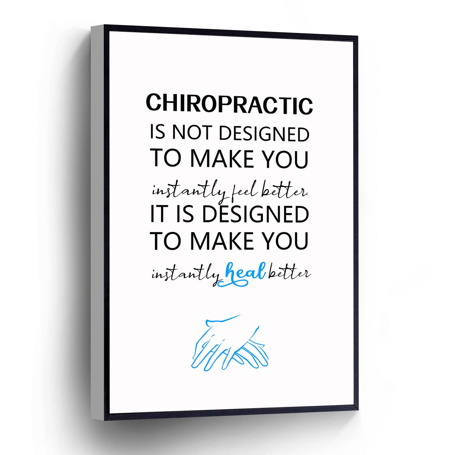Amazon.com: Chiropractic Is Designed To Make You Heal Better Canvas ...