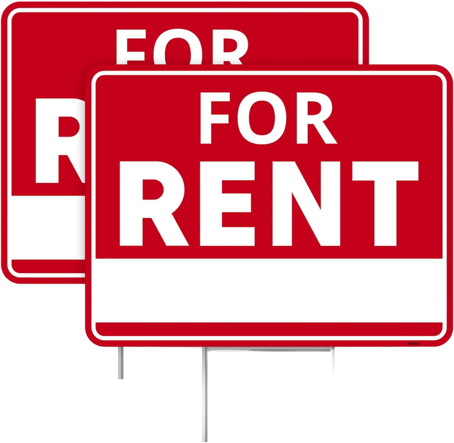 Amazon.com : Pack of (2), Custom For Rent Yard Sign, Real Estate Agent ...