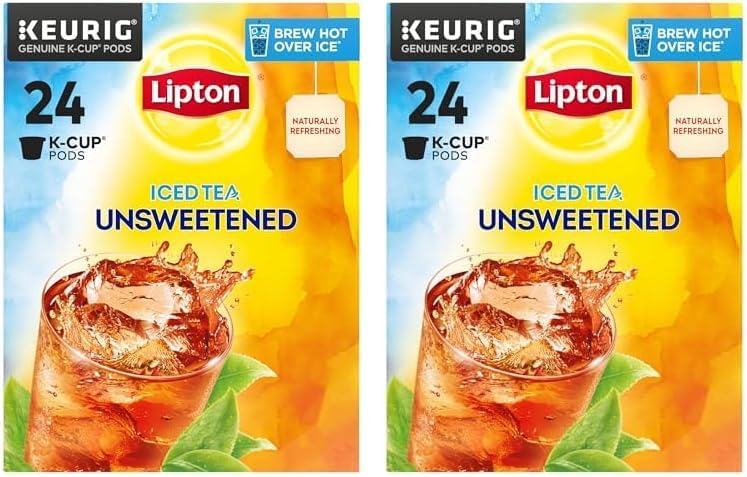 Amazon.com : Lipton Iced Tea K-Cups, Unsweetened Black Tea, 24 Pods ...