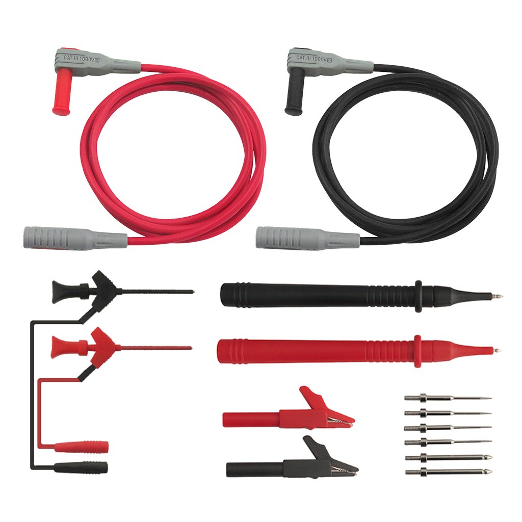 NYLSA 14-in-1 Multimeter Lead Test Probe Wire Set Voltage Meter Cable ...