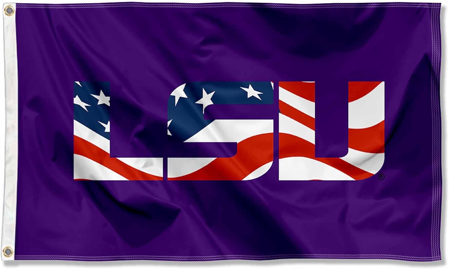 Amazon.com : Louisiana State LSU Tigers Patriotic Flag : Sports & Outdoors