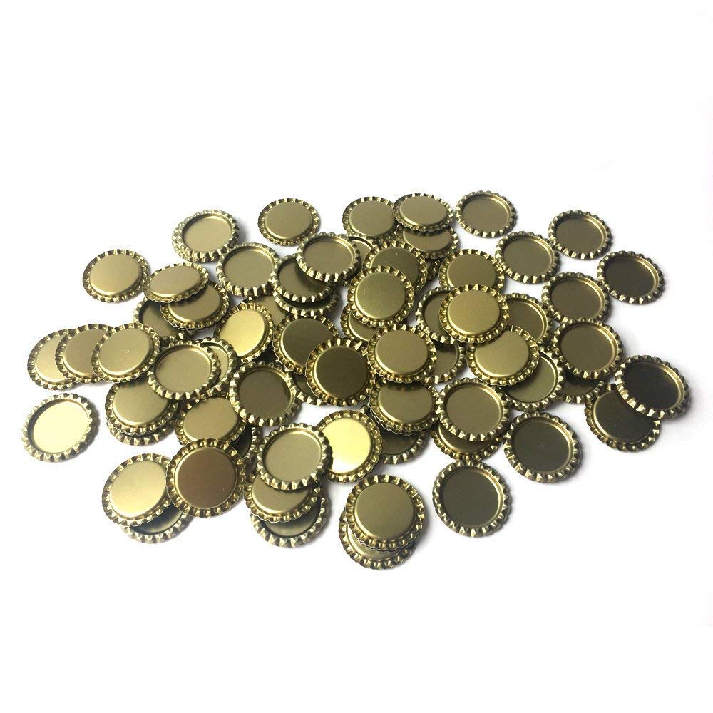 Amazon.com: RUTICH 100 PCS Flat Decorative Bottle Cap Craft Bottle ...