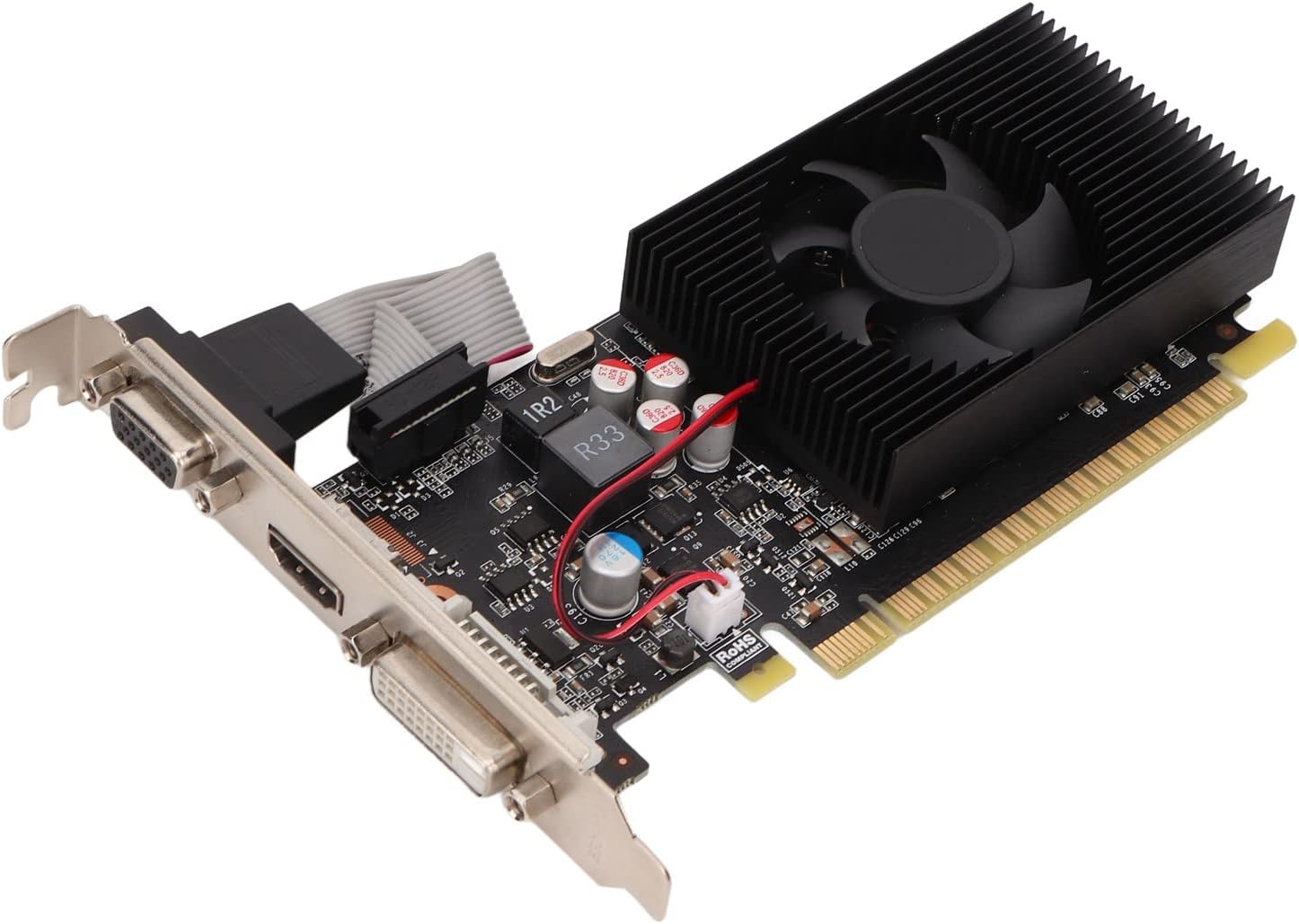 VBESTLIFE GT730 Graphics Card, 4GB DDR3 128 Bit PCI Express 2.0 x8 Low ...