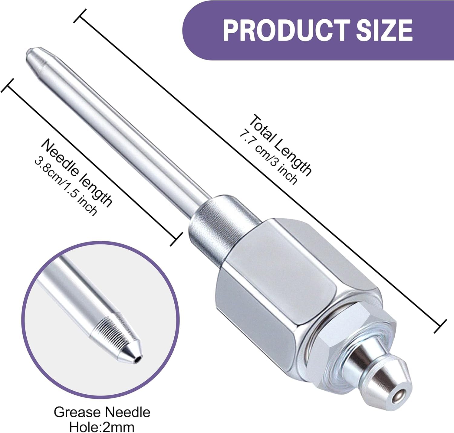 Snapklik.com : Grease Needle Nozzle,Grease Gun Needle Tip,Industrial ...