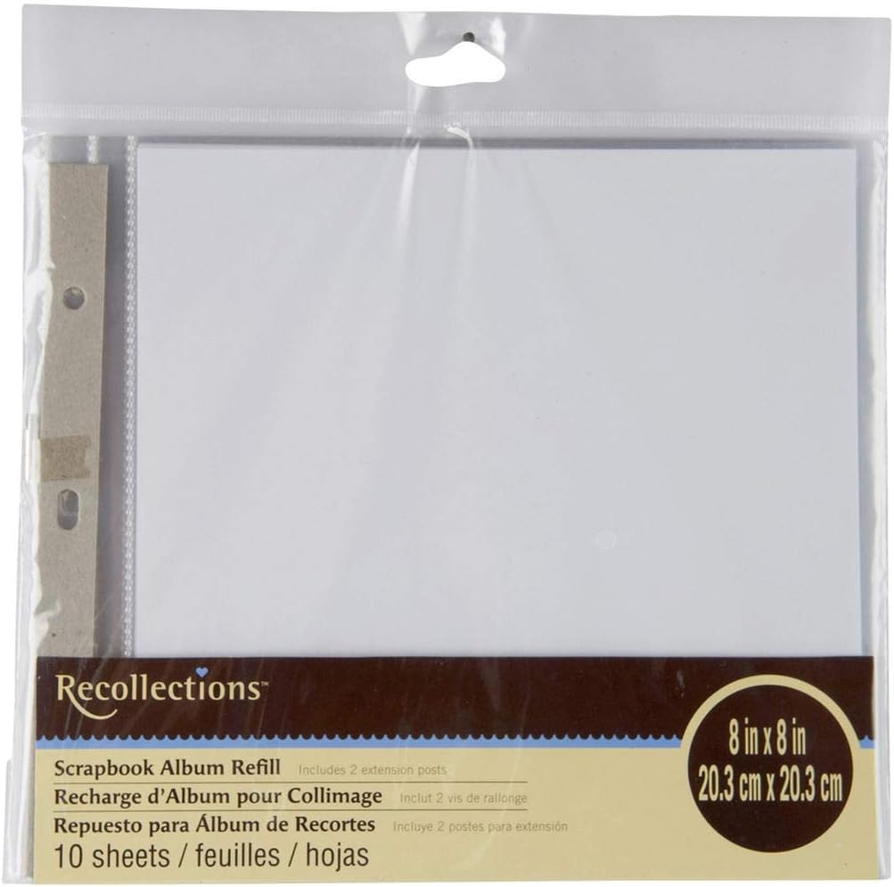 Amazon.com: Recollections Scrapbook Album Refill Pages (8 x 8) : Home ...