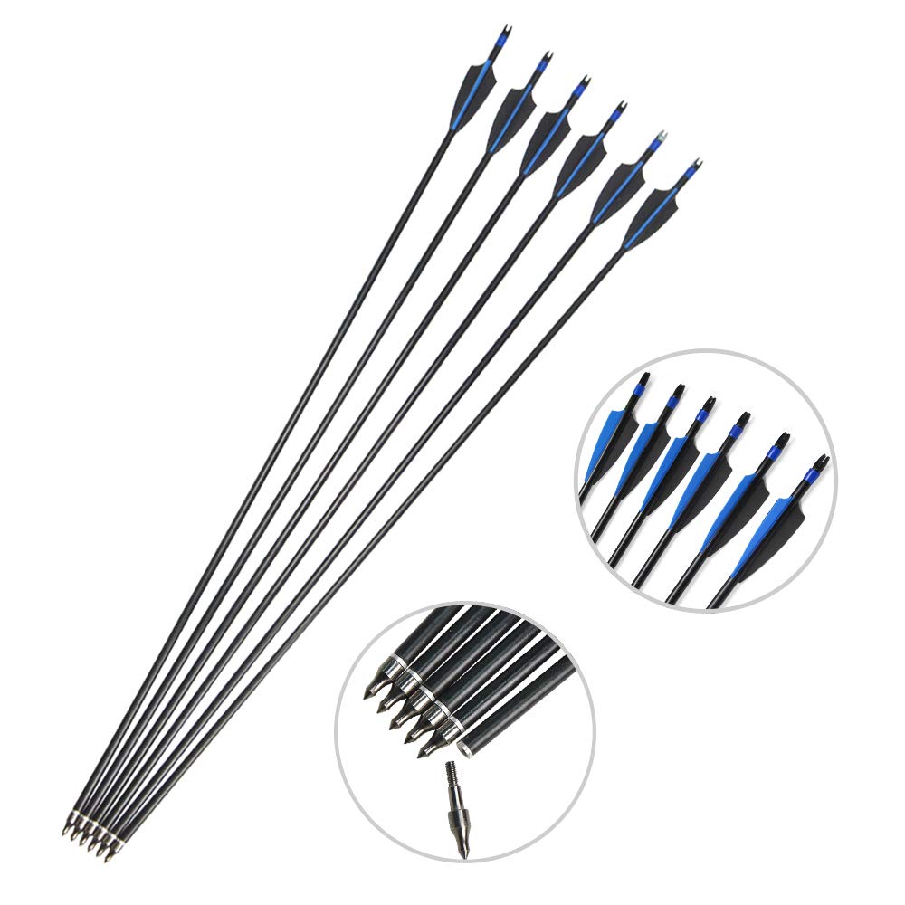 SHARROW 31,5'' Flèches En Fibre De Verre Flèches De Sport Spine 500 ...