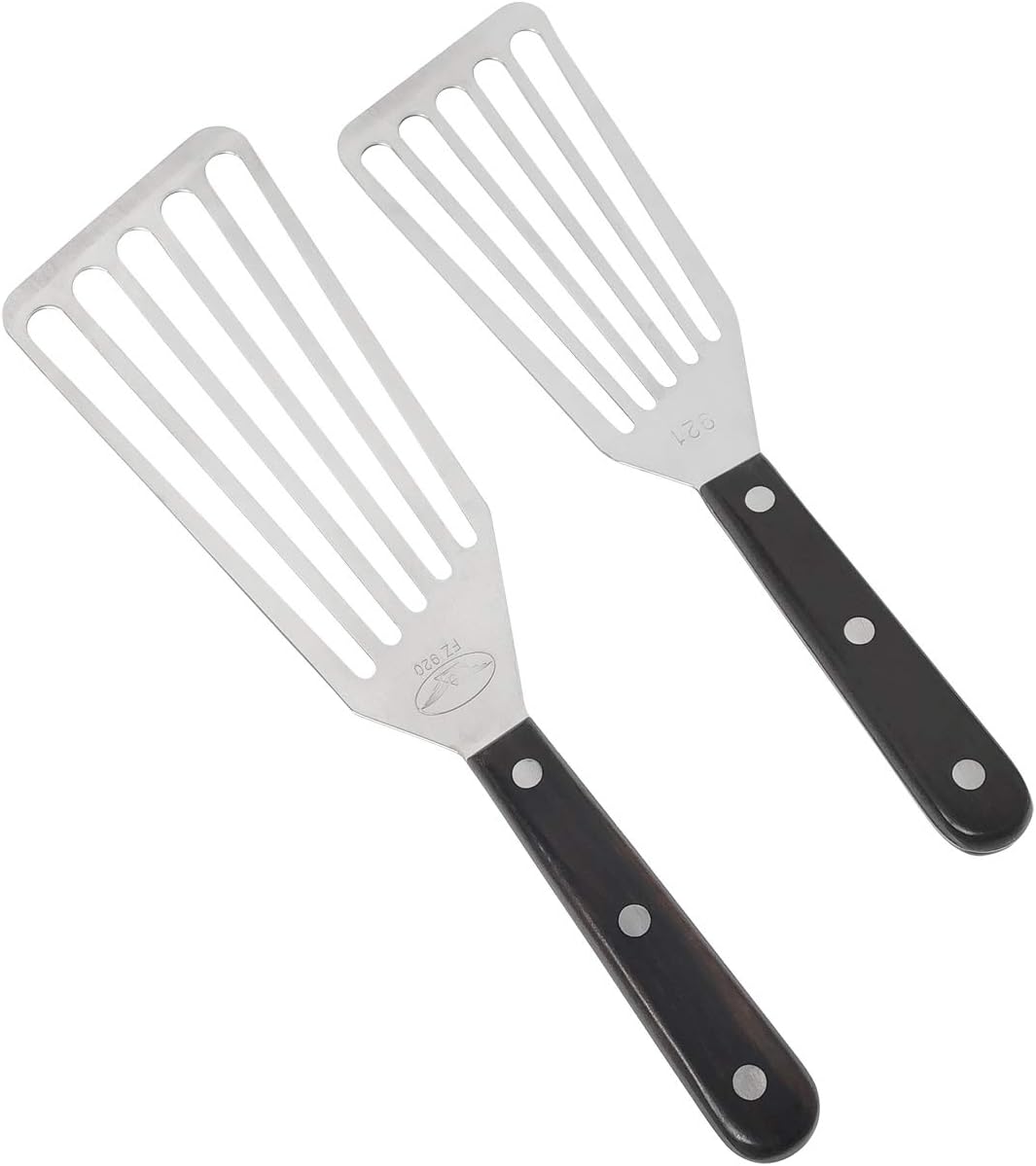 Amazon.com: Fish Spatula, 2 Pack Stainless Steel Metal Spatula, Slotted ...