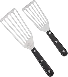 Amazon.com: Fish Spatula, 2 Pack Stainless Steel Metal Spatula, Slotted ...