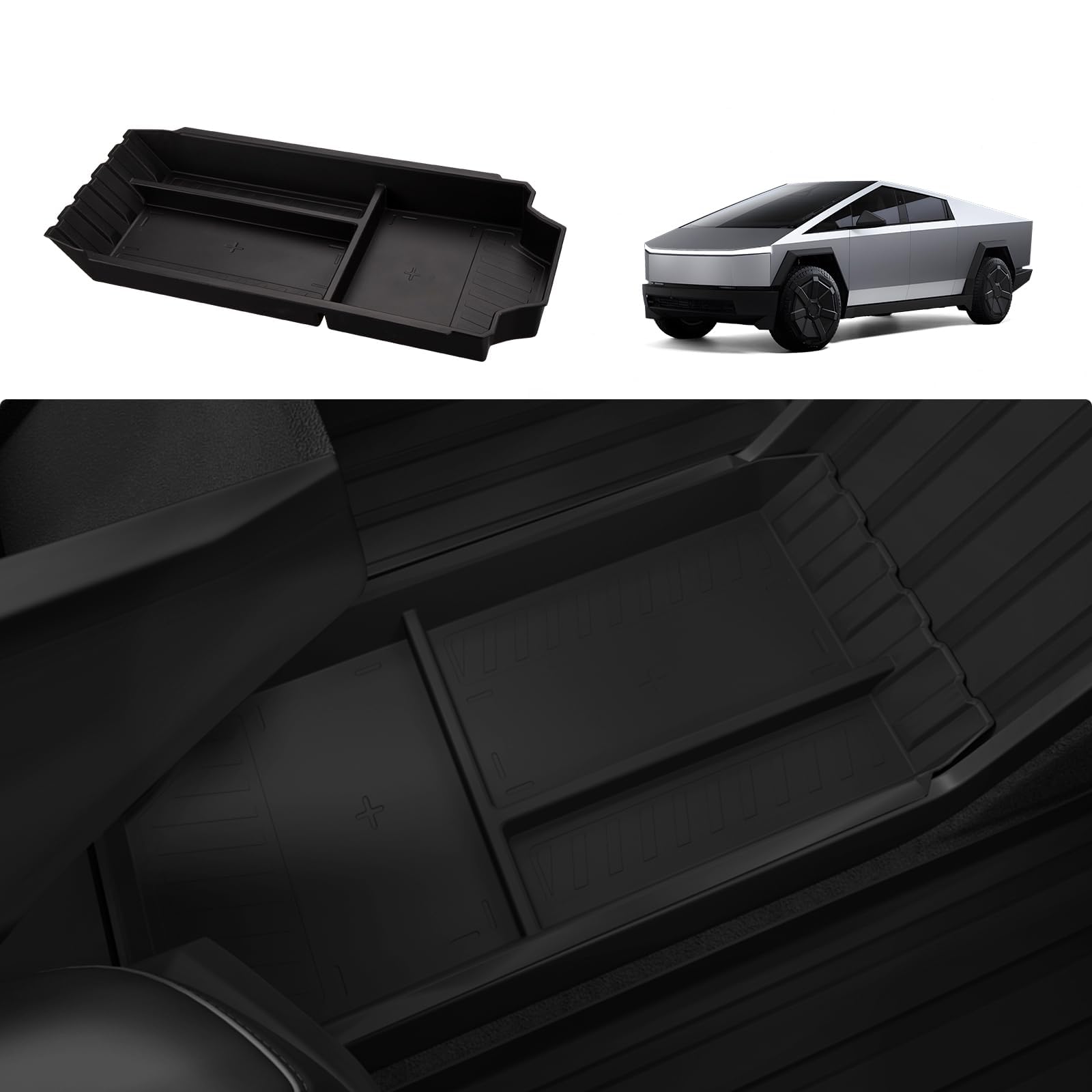 Snapklik.com : Tesla Cybertruck Lower Center Console Organizer Tray ...
