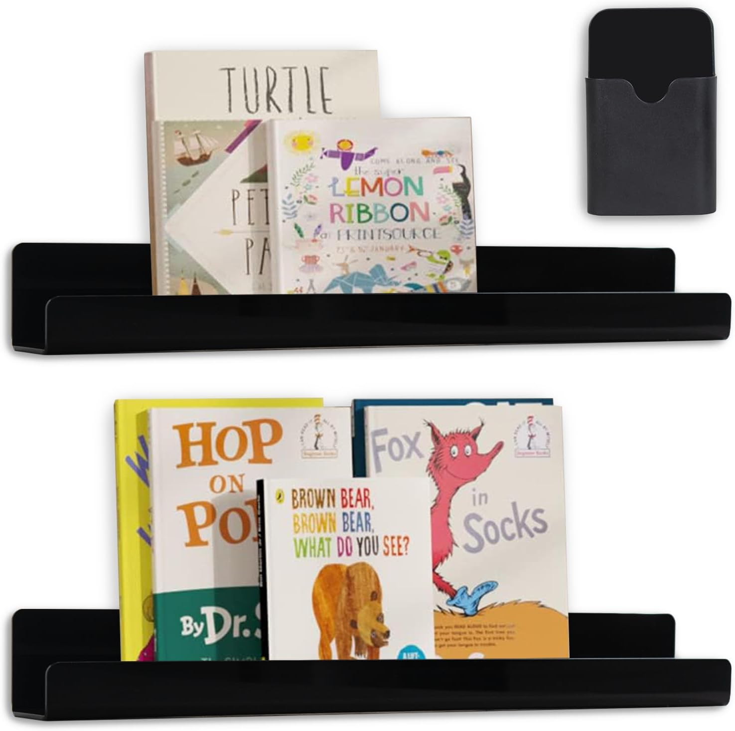 Amazon.com : 2 Pcs Magnetic Book Shelf for Whiteboard,Reusable Magnetic ...