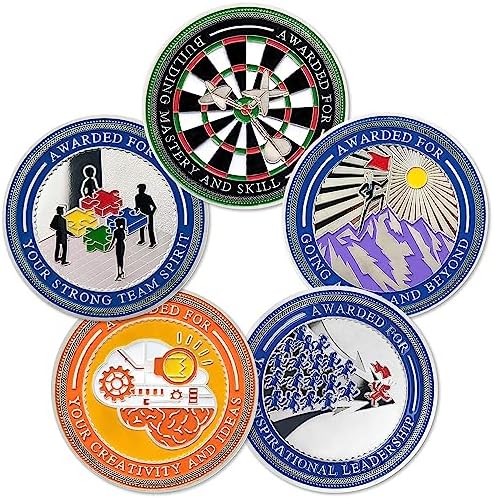 Amazon.com : 5Pcs Employee Appreciation Coins Gift Set Encouragement ...