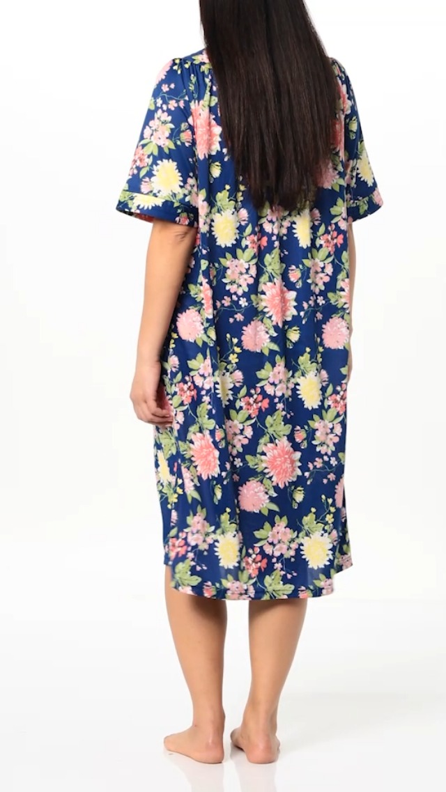 Watch Snap-Front Duster Robe Housecoat Two Pockets on Amazon Live