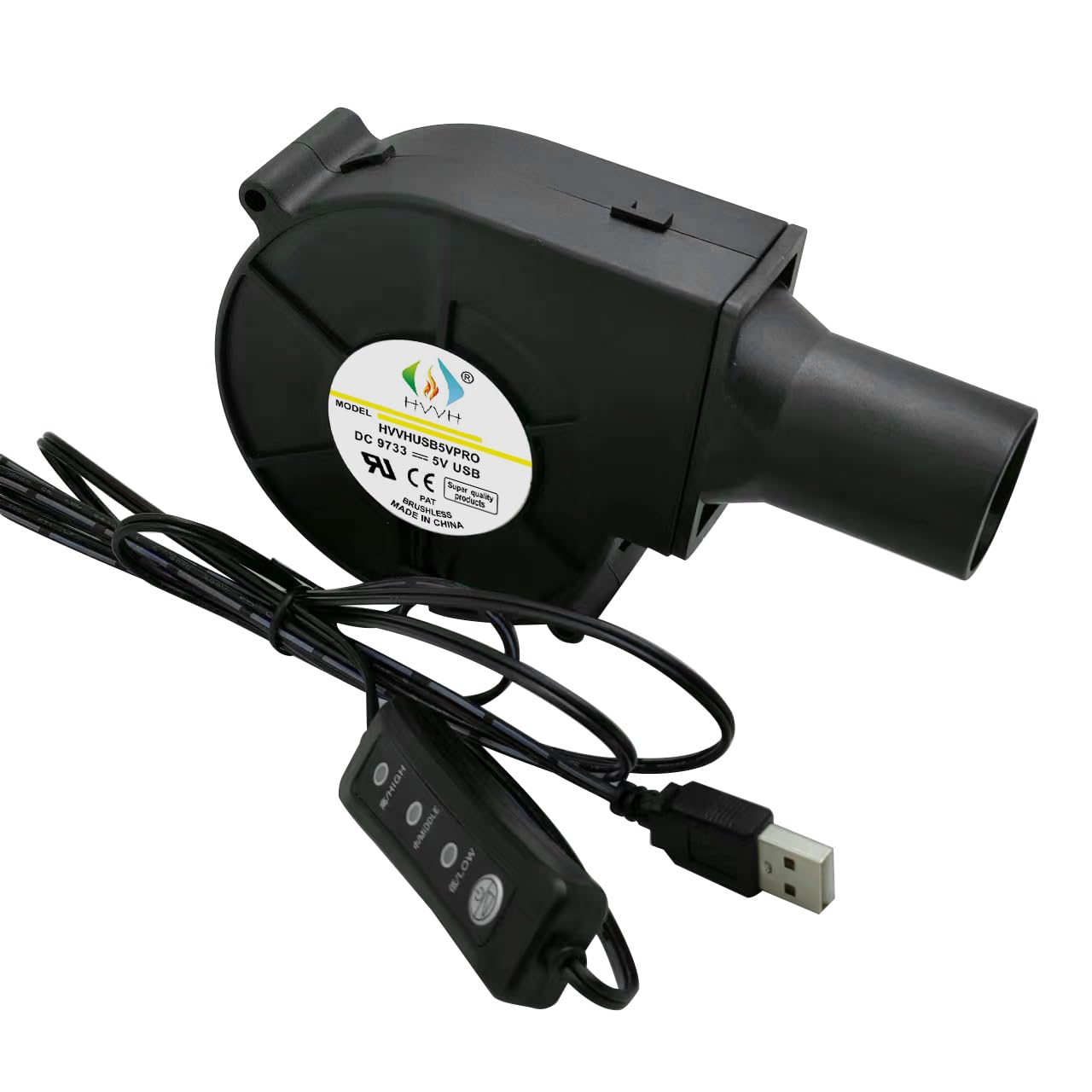 Amazon.com: HVVH Portable Dual Ball 5V USB 3500RPM 35CFM ...