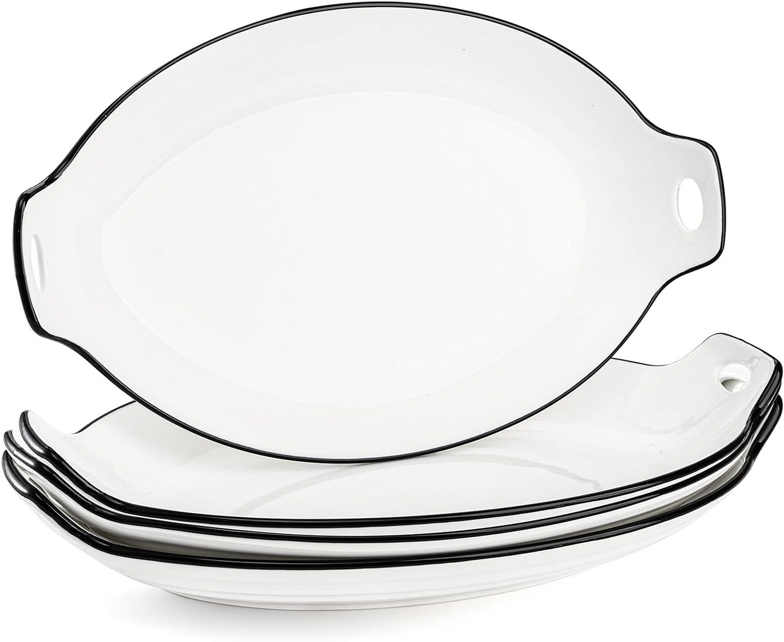 Amazon.com | Magclay Porcelain Serving Platters, 12 Inch Large Serving ...