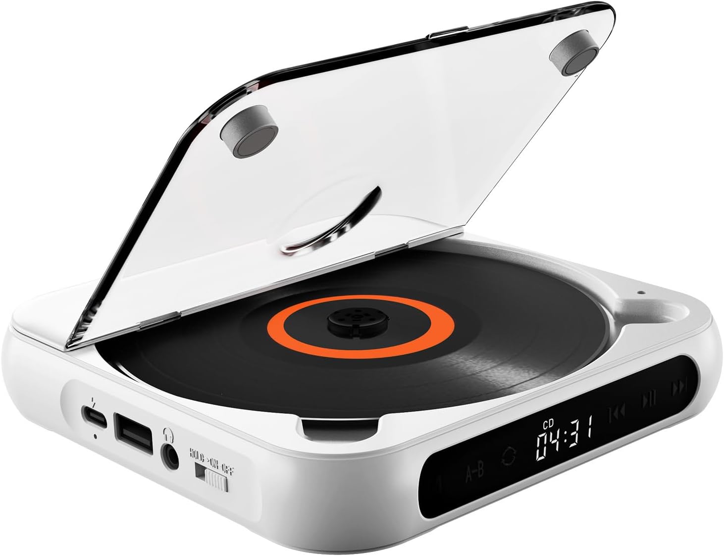 ARAFUNA CD Player Portable, Bluetooth CD Player with Speakers, 2000mAh ...