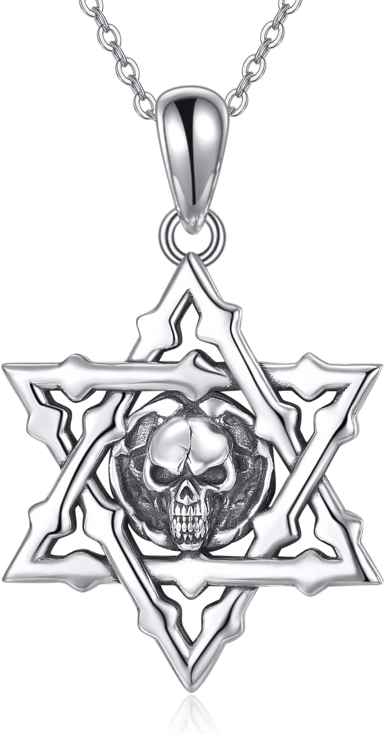 Amazon.com: AXELUNA Star of David Necklace for Women Men Sterling ...