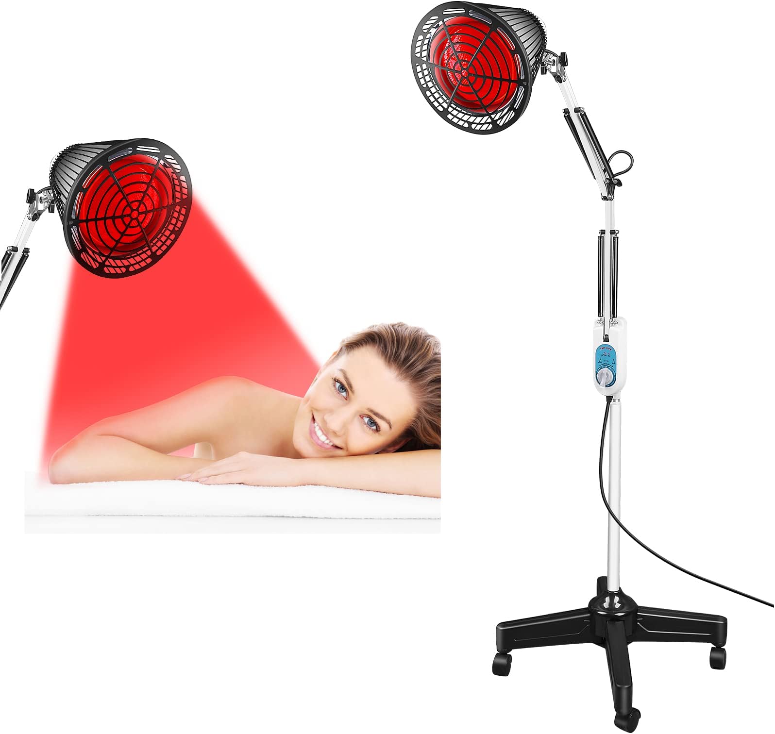 Amazon.com: Profey Red Light Therapy Stand, Infrared Light Therapy Lamp ...