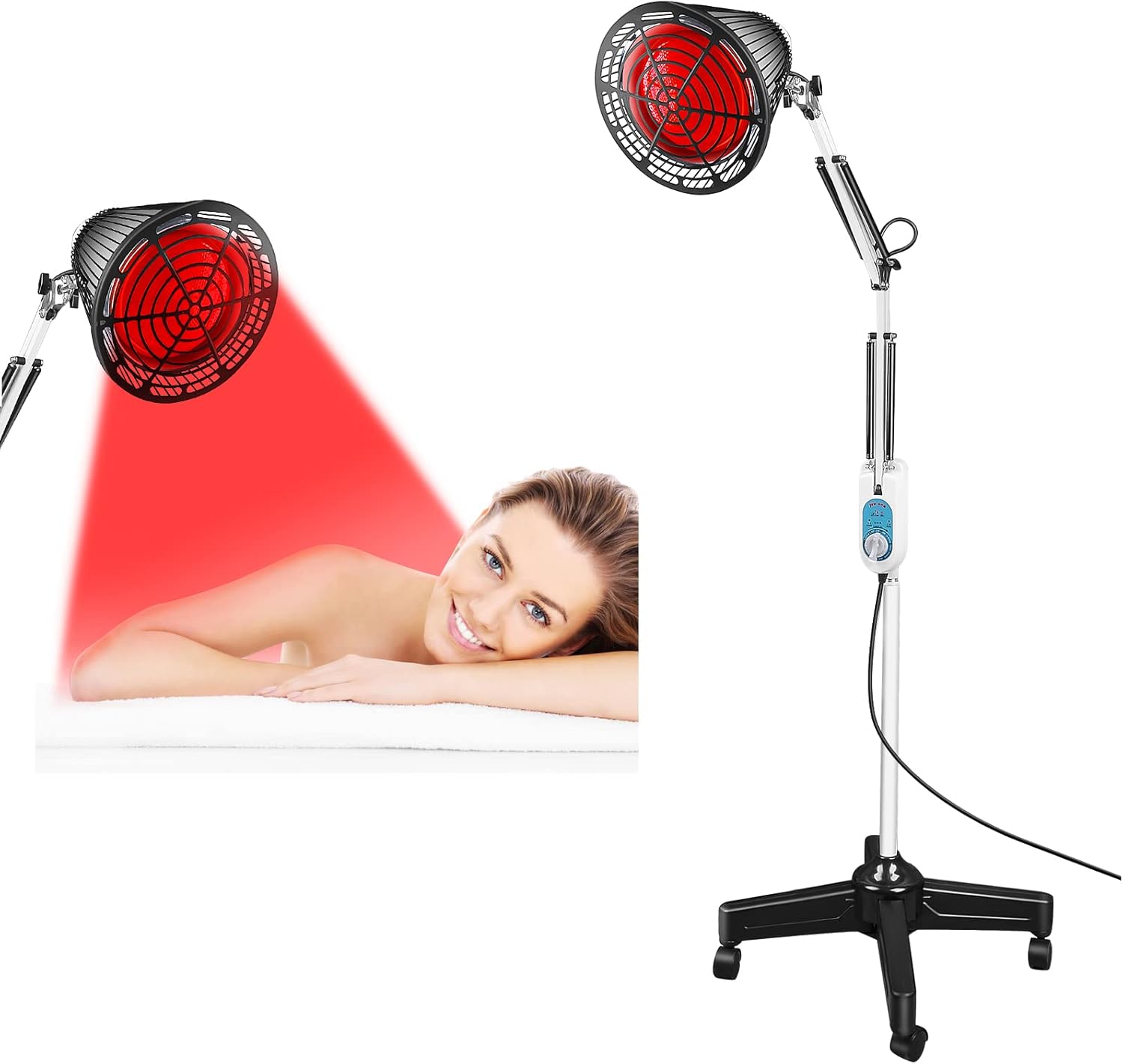 Amazon.com: Profey Red Light Therapy Stand, Infrared Light Therapy Lamp with 275W Bulb, Infrared ...