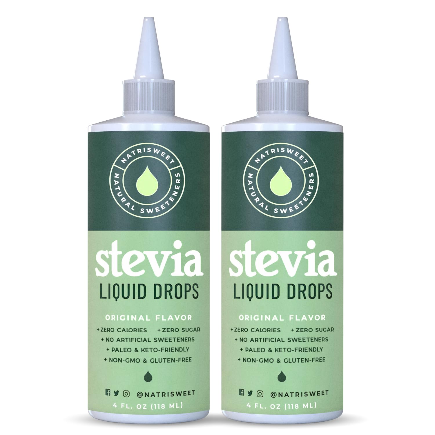 Amazon.com: Natrisweet Liquid Stevia Drops 4oz 2pack, Pure Stevia ...