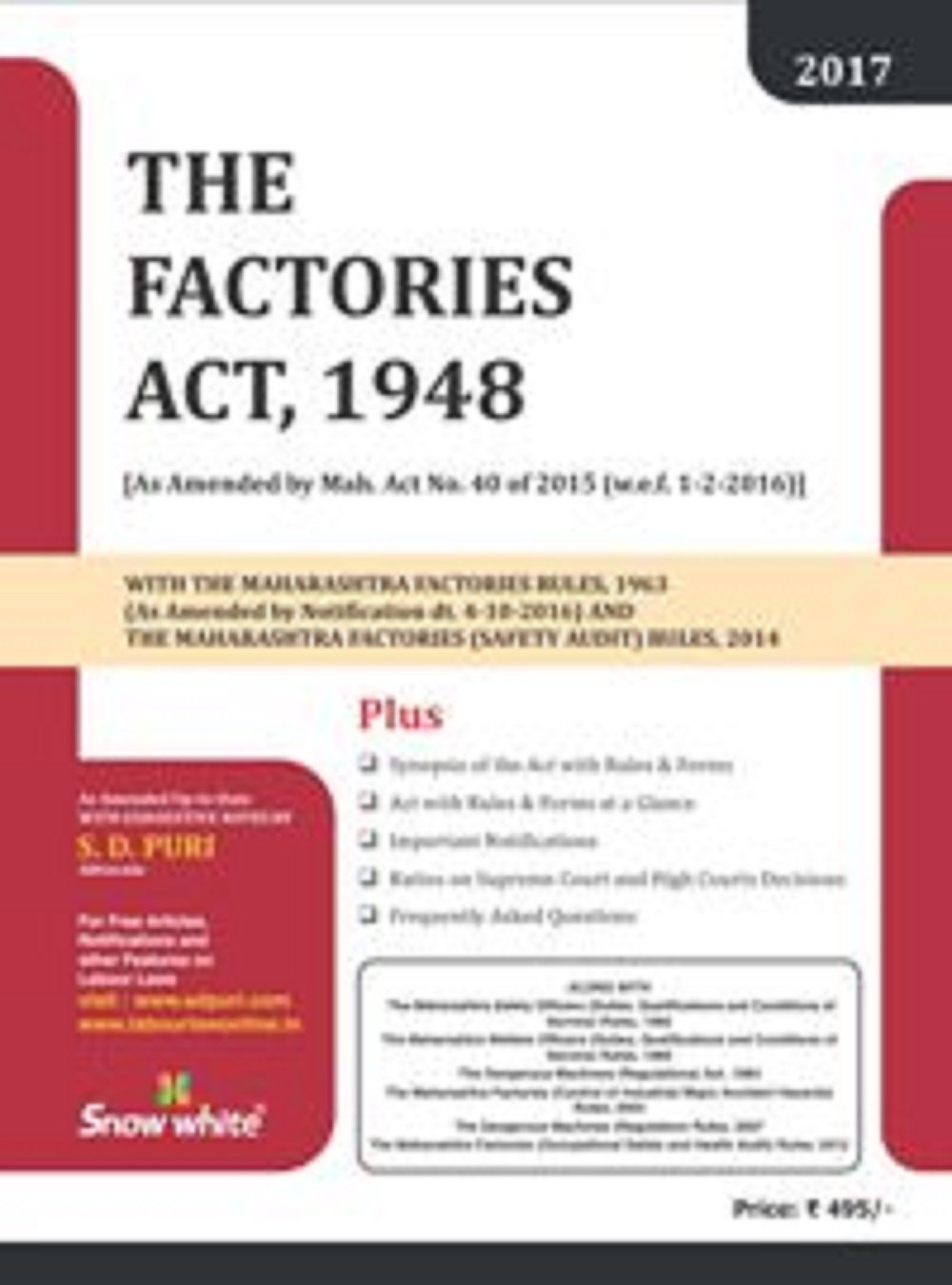 Amazon.in: Buy THE FACTORIES ACT, 1948 Book Online at Low Prices in ...