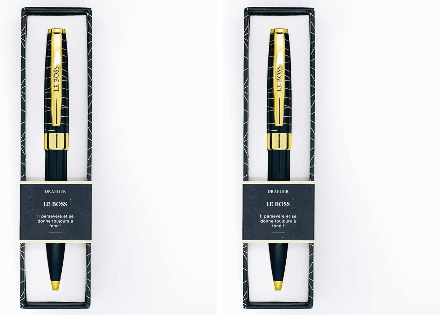 DRAEGER Paris - Penna a sfera retrattile + scatola regalo LE BOSS ...