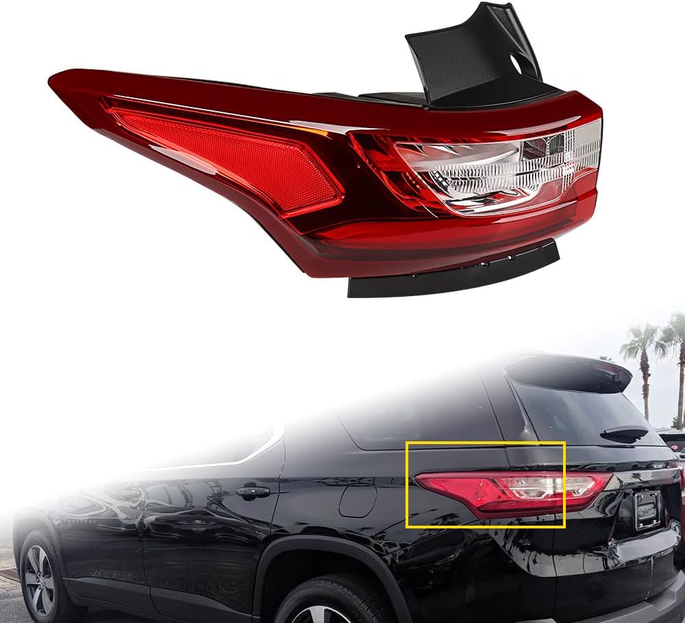 Amazon.com: LED Tail Lamp Assembly for 2018-2021 Chevy Traverse, Red ...