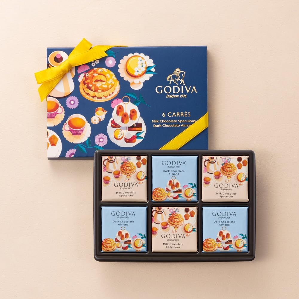 Amazon | チョコレート ギフト お菓子 詰め合わせ ゴディバ (GODIVA) ゴディバ アフタヌーン スイーツ カレ アソートメント（6枚入） | GODIVA | チョコレート 通販