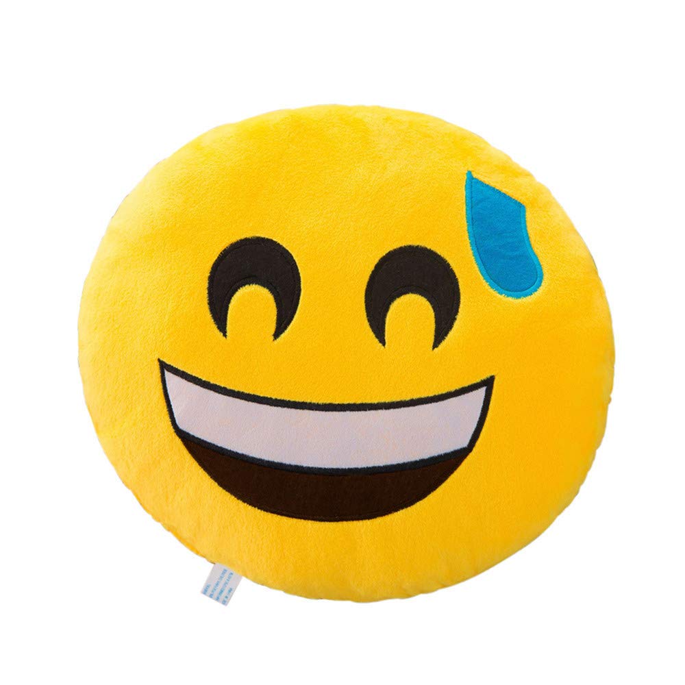 Flow.month 32cm Soft Expression Smiley Emoticon Stuffed Plush Toy Doll ...