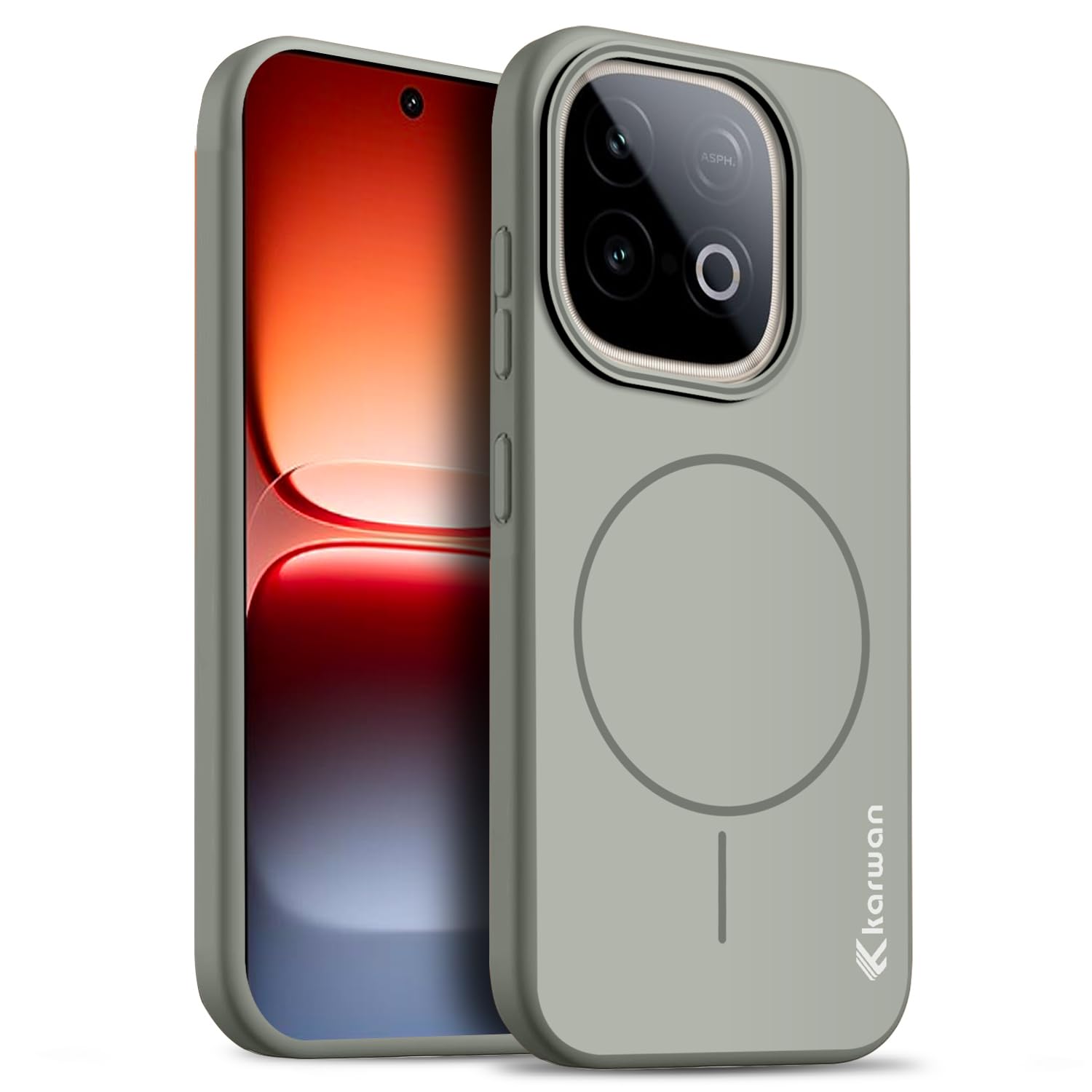 KARWAN® Magnetic Wireless Ultra Slim-Fit Back Case Cover for IQOO NEO ...