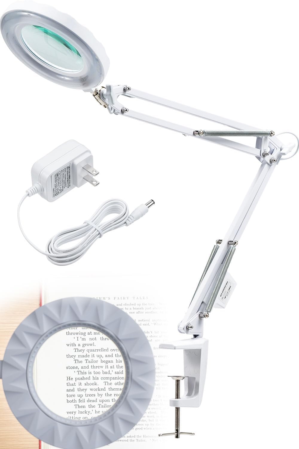 Amazon.co.jp: イーサプライ 拡大鏡 スタンドルーペ ライト付き LED クランプ式 倍率3倍 600ルーメン 卓上 フレキシブル ハンズフリー 作業用 ガンプラ制作 EEX ...