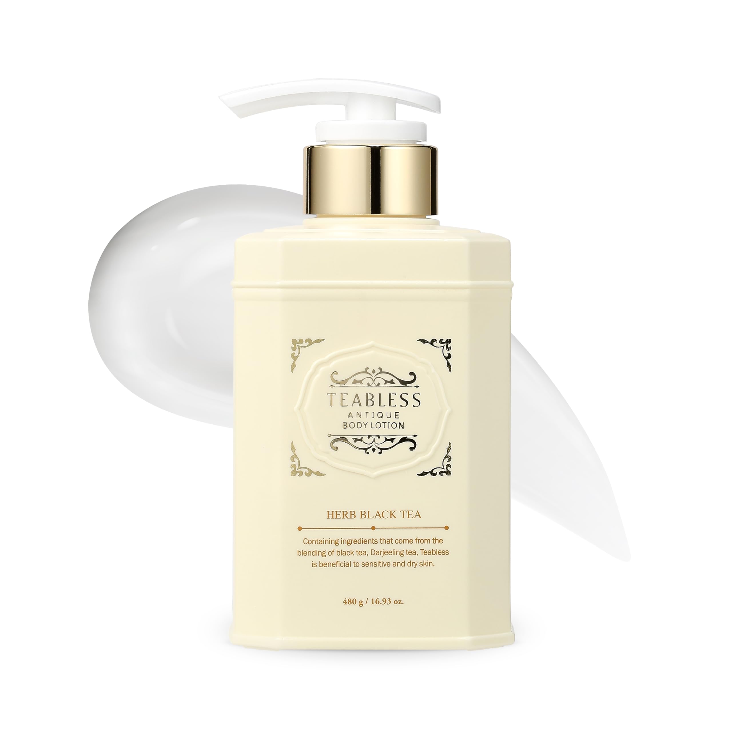 Amazon.com : TEABLESS Antique Body Lotion Herb Black Tea (16.93oz/480ml)｜Hydrating Fragrance ...