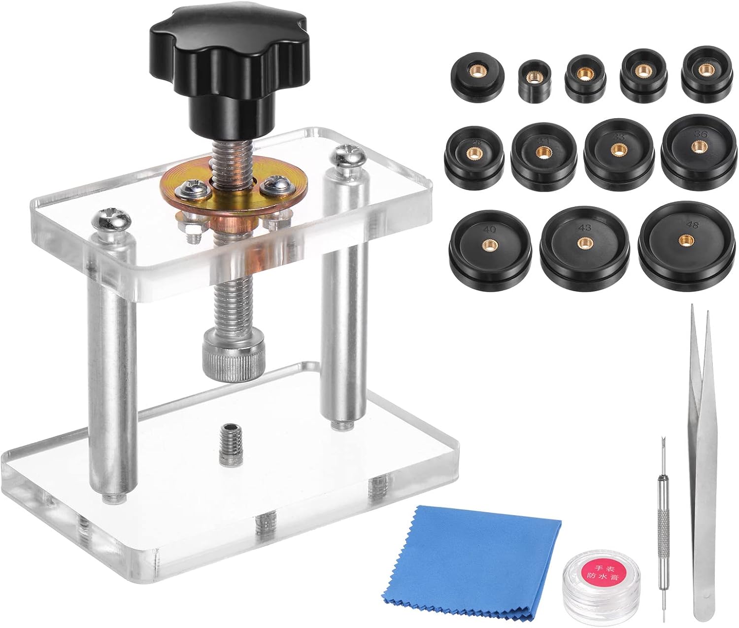 Amazon.com: HARFINGTON Watch Press Set, Watch Back Case Screw Type ...