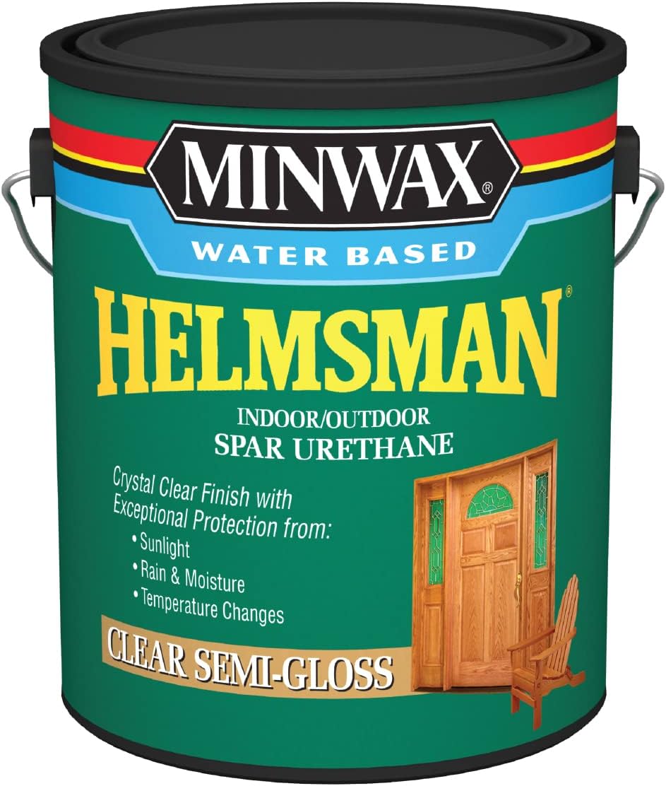 Minwax 710500000 Water Based Helmsman Spar Urethane, gallon, Gloss ...
