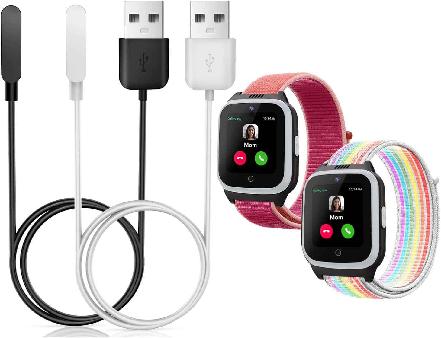 Amazon.com: Polyjoy 2 Pack Magnetic Charger and 2 Pack Nylon ...