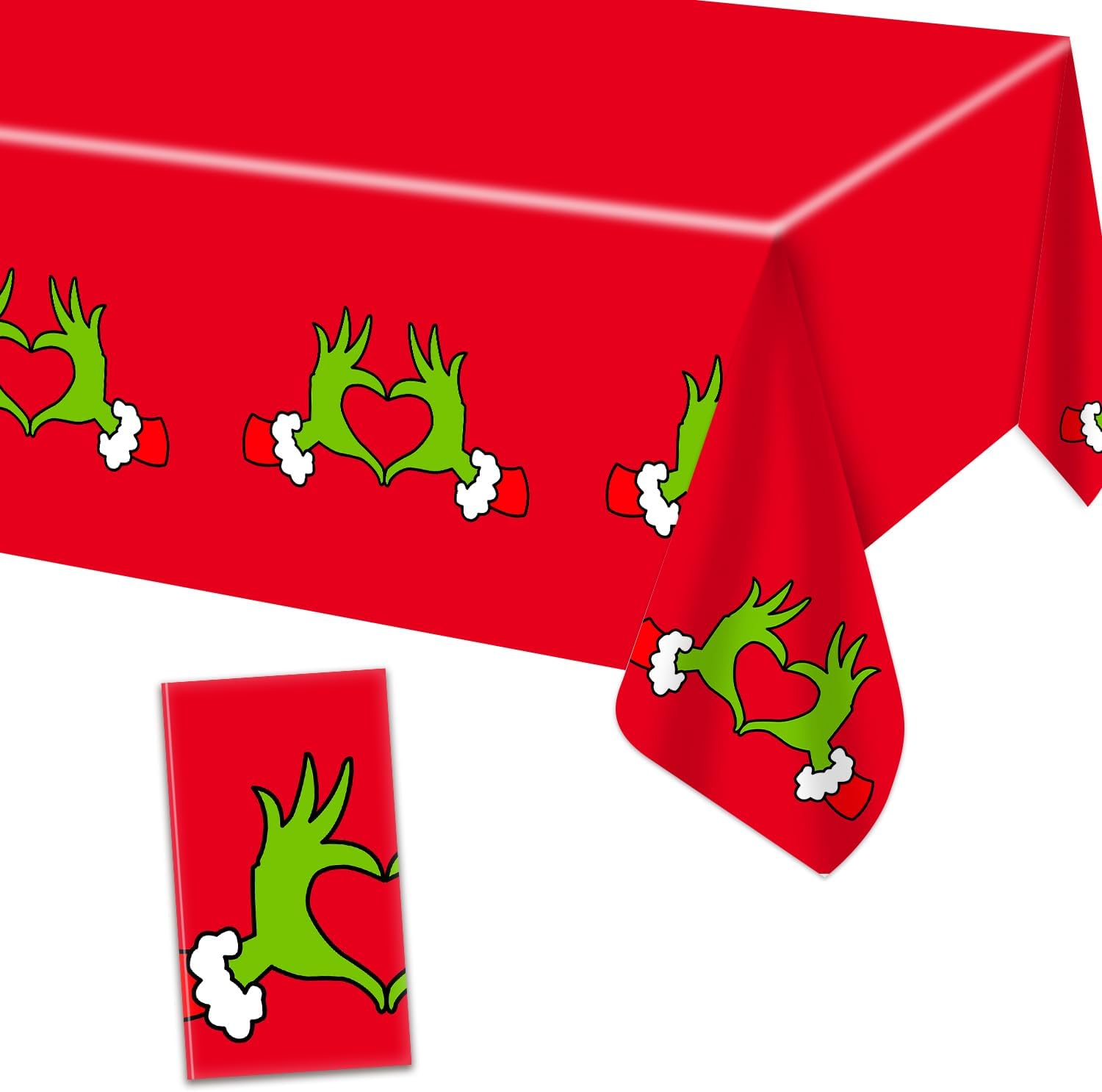 Amazon.com: aolime 3 PCS Christmas Tablecloth Merry Christmas ...