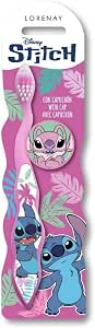 Disney Stitch Little Teeth Toothbrush for Kids with Soft Rounded ...