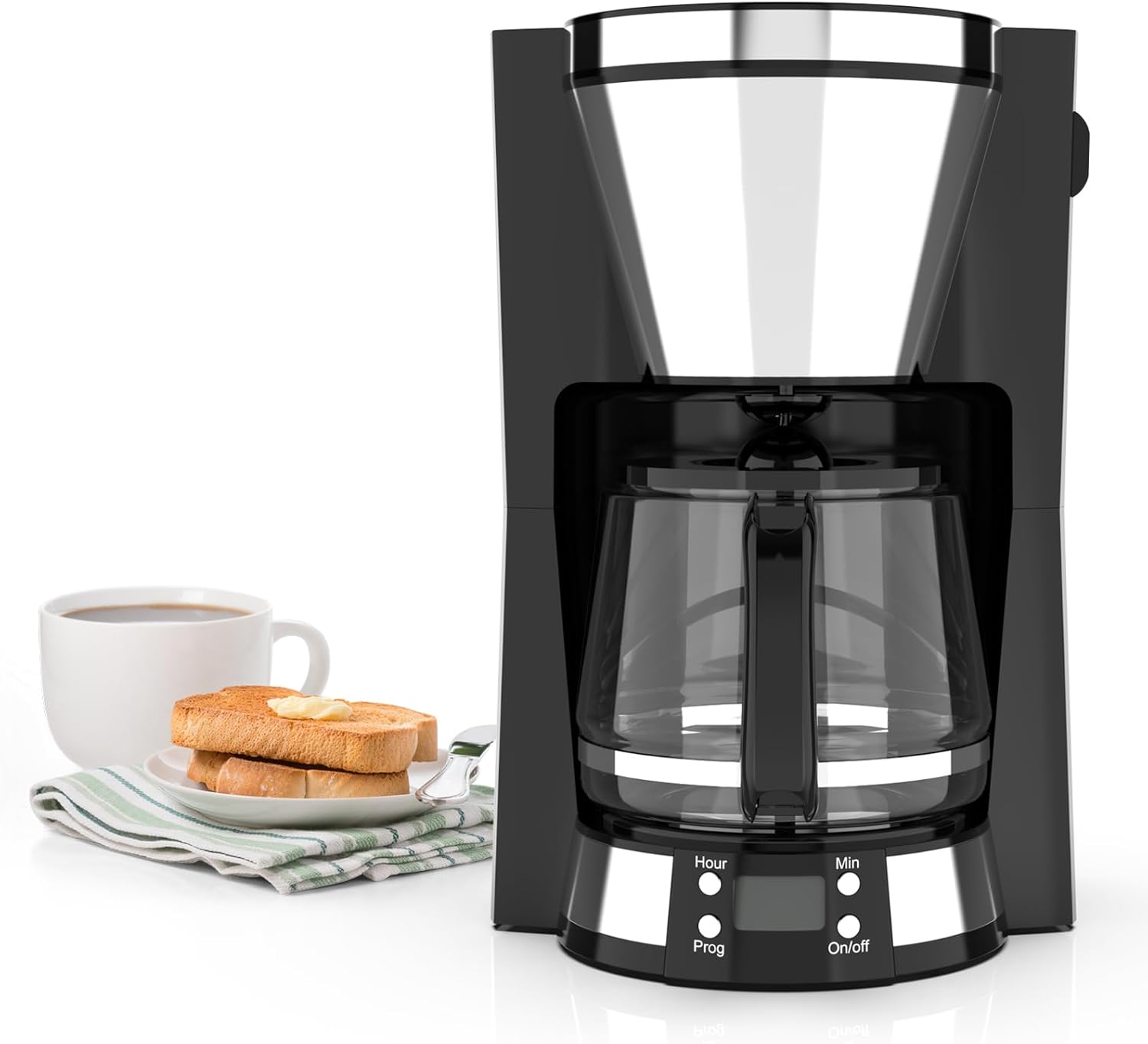 Amazon.com: EVAMOKE Coffee Maker Programmable Drip Coffee Machine with ...