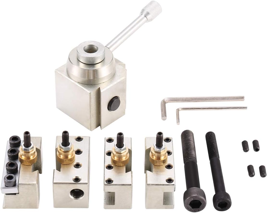 Quick Change Lathe Holder, Steel Mini Lathe Tool Post and Holders ...
